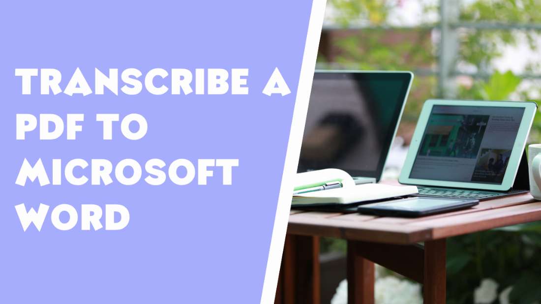 Transcribe a PDF to Microsoft Word